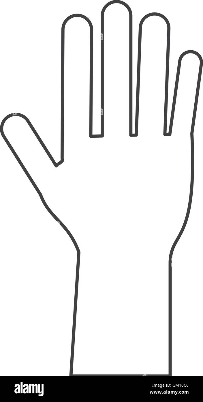 open hand icon Stock Vector Image & Art - Alamy