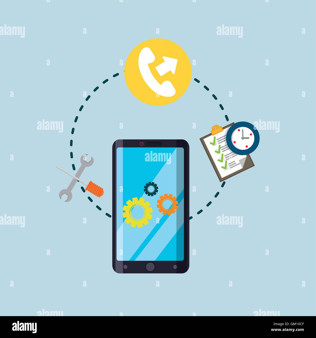 customer service technical service icon set Stock Vector Image & Art ...