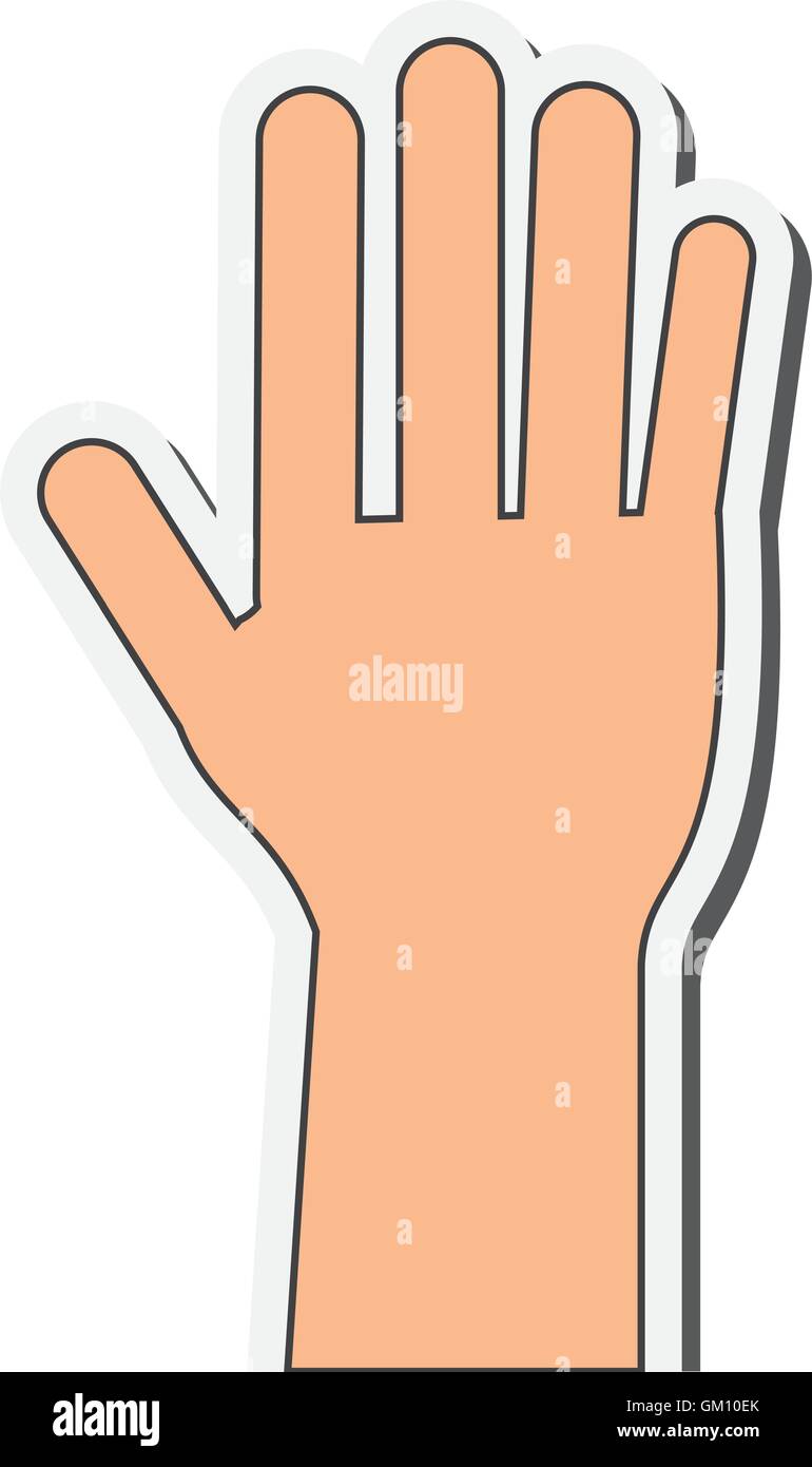open hand icon Stock Vector Image & Art - Alamy