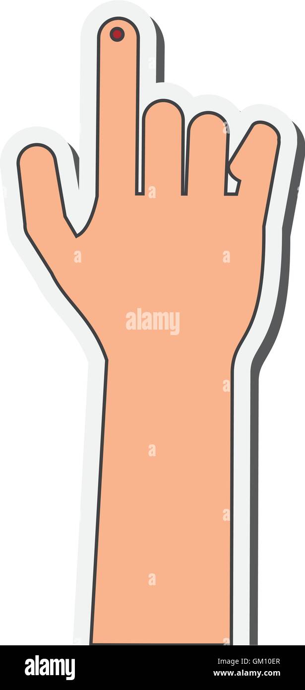 index finger bleeding icon Stock Vector Image & Art - Alamy