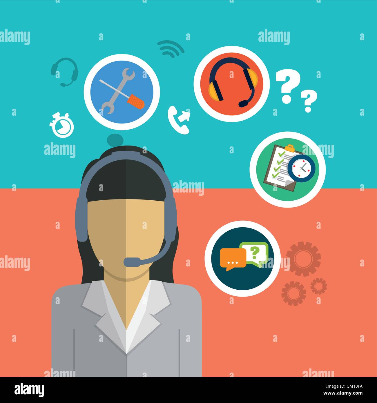 customer service technical service icon set Stock Vector Image & Art - Alamy