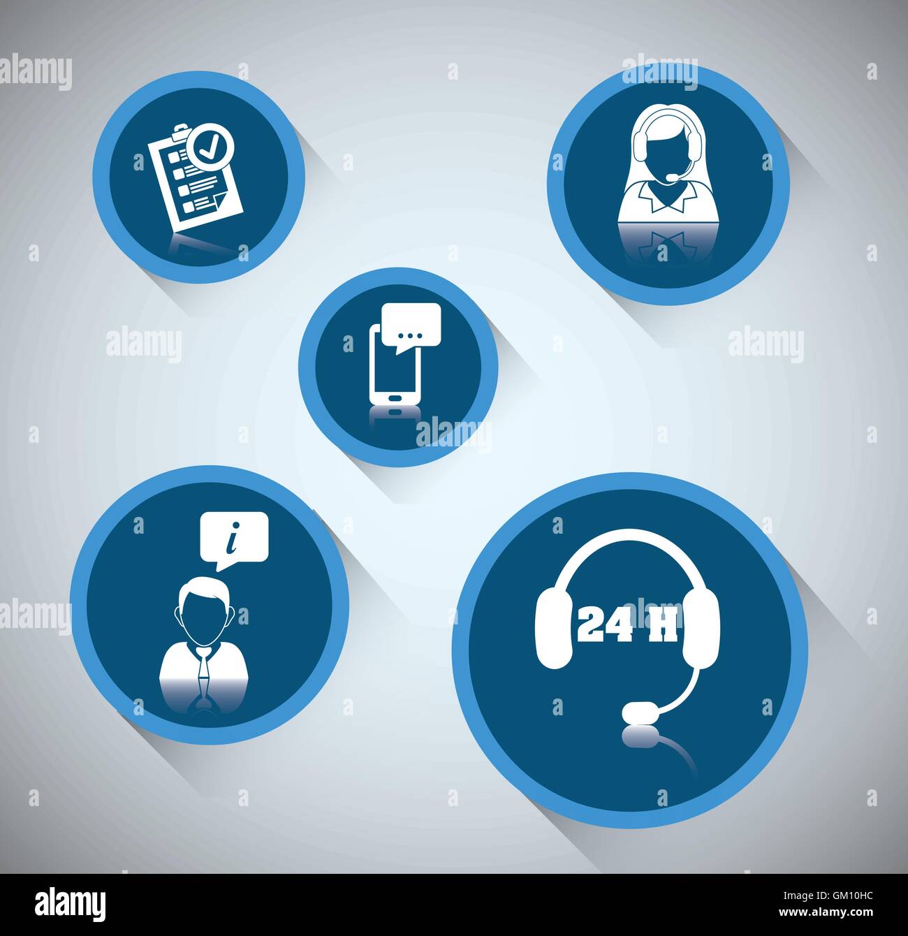 customer service technical service icon set Stock Vector Image & Art ...