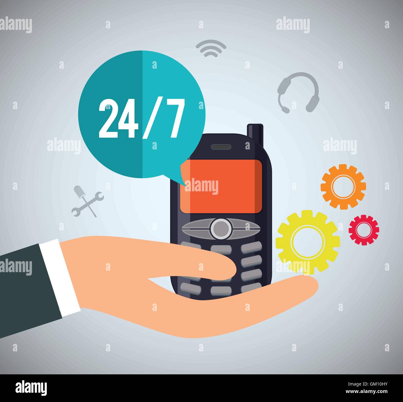 customer service technical service icon set Stock Vector Image & Art ...