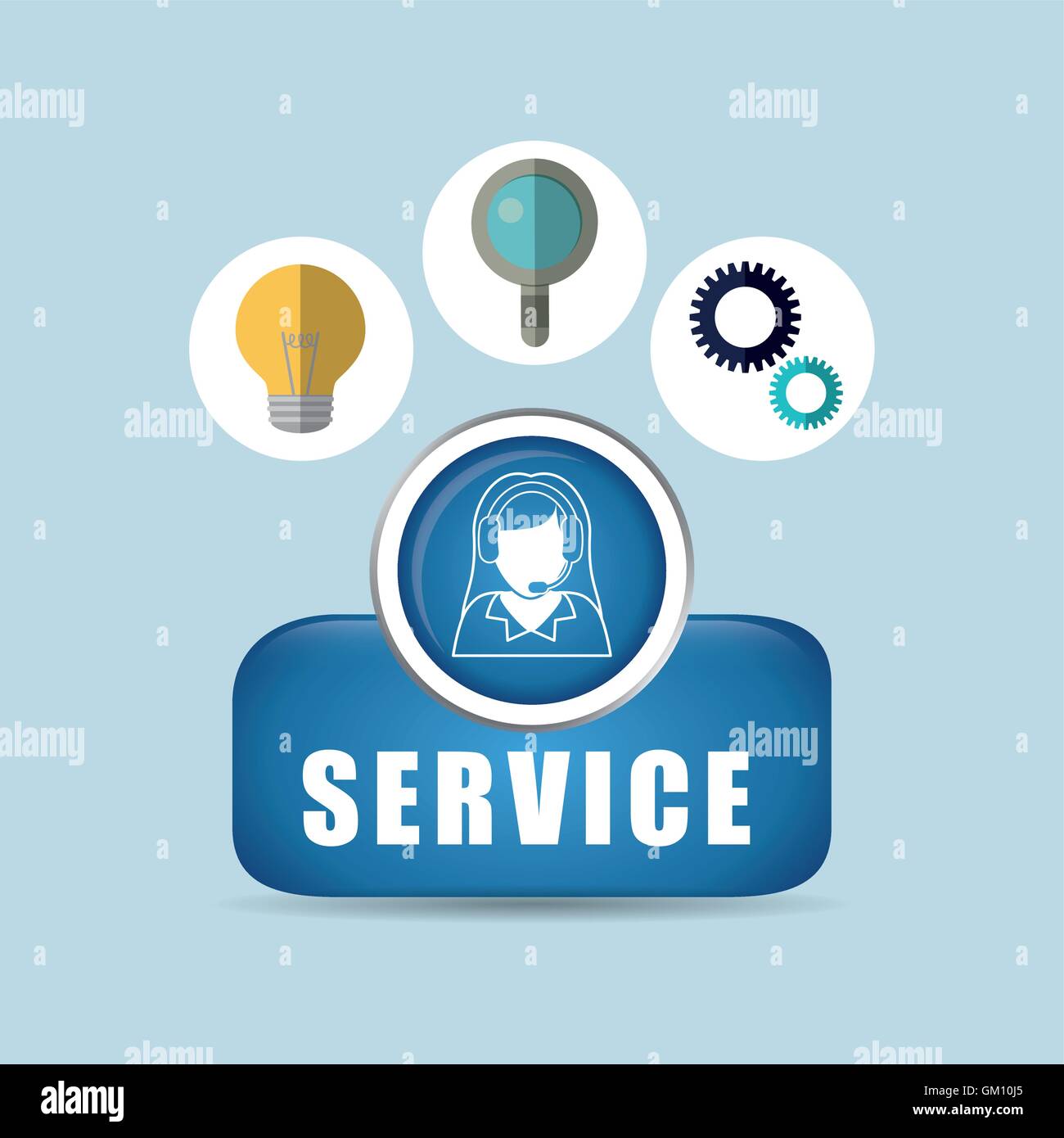 customer service technical service icon set Stock Vector Image & Art ...