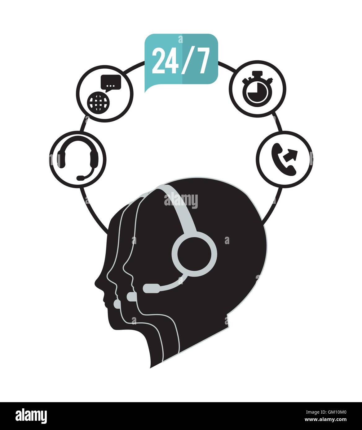 customer service technical service icon set Stock Vector Image & Art ...