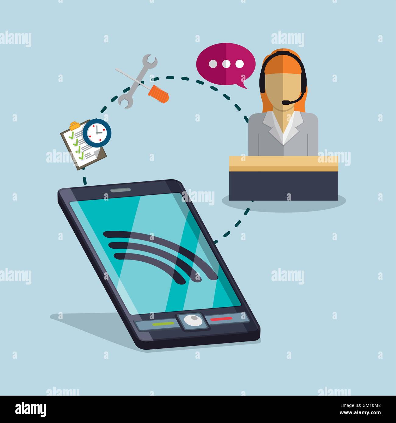 customer service technical service icon set Stock Vector Image & Art ...