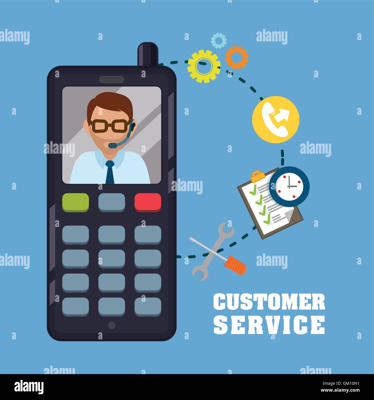 customer service technical service icon set Stock Vector Image & Art ...