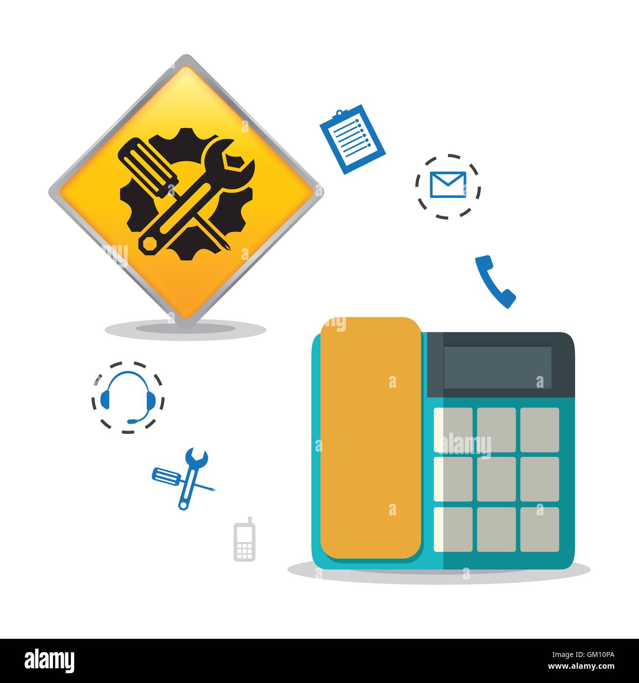 customer service technical service icon set Stock Vector Image & Art ...