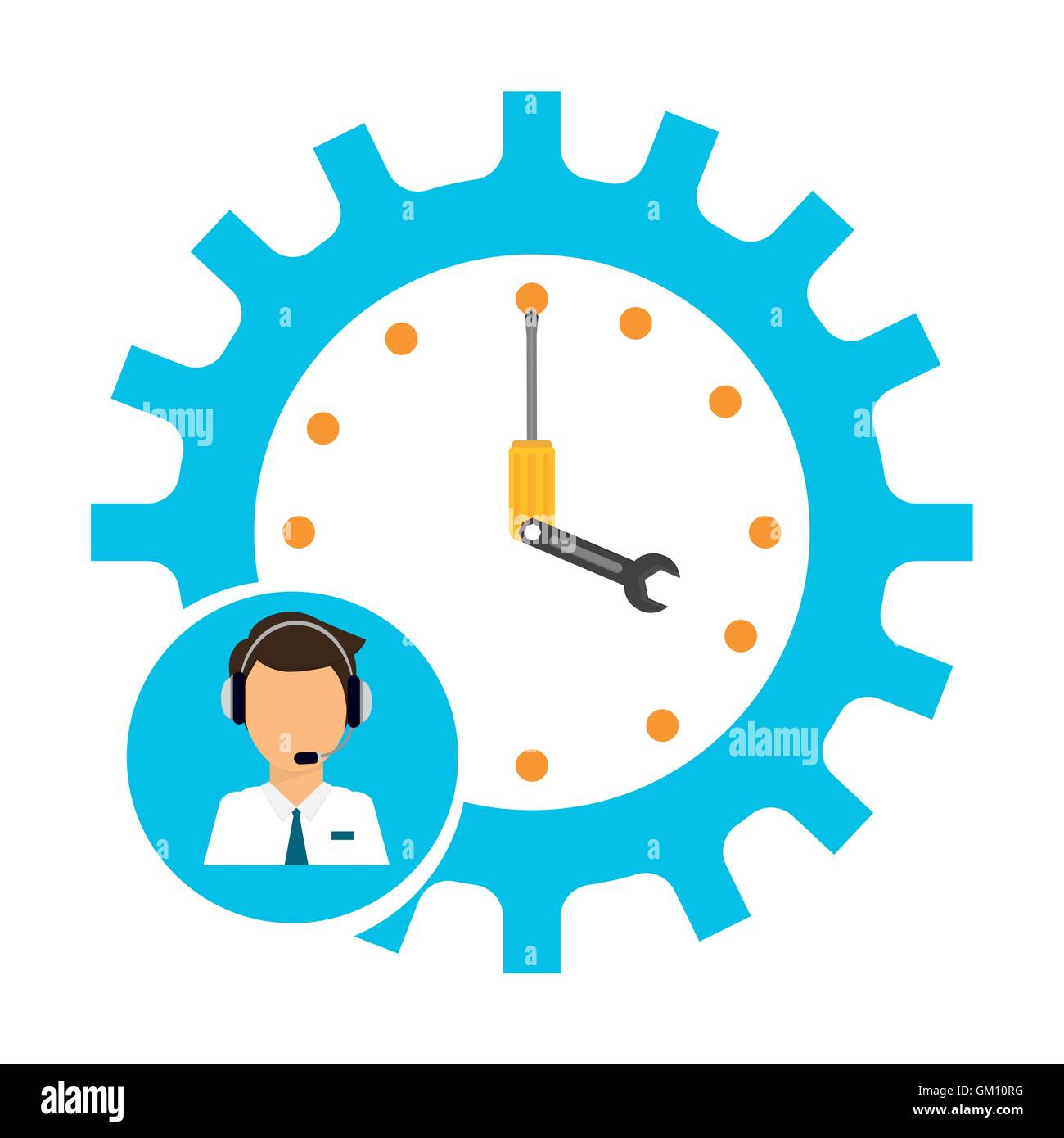 customer service technical service icon set Stock Vector Image & Art ...