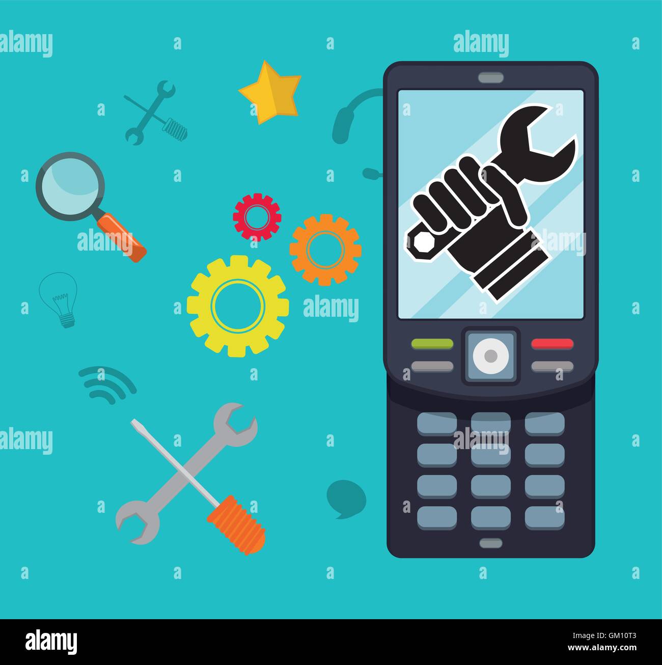 customer service technical service icon set Stock Vector Image & Art ...