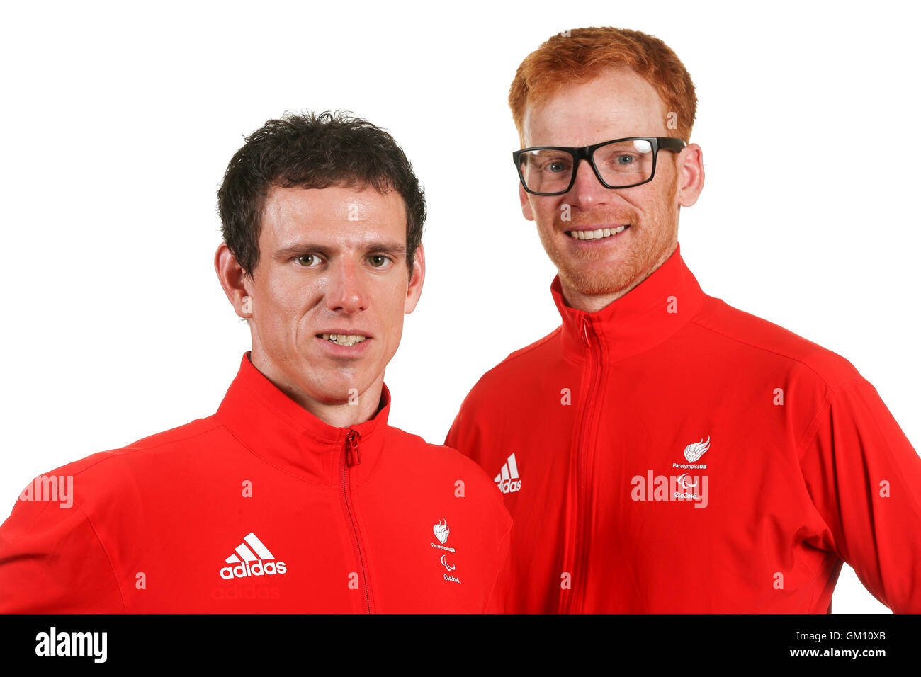 ParalympicsGB Cycling team members Adam Duggleby (left) Tandem Pilot ...