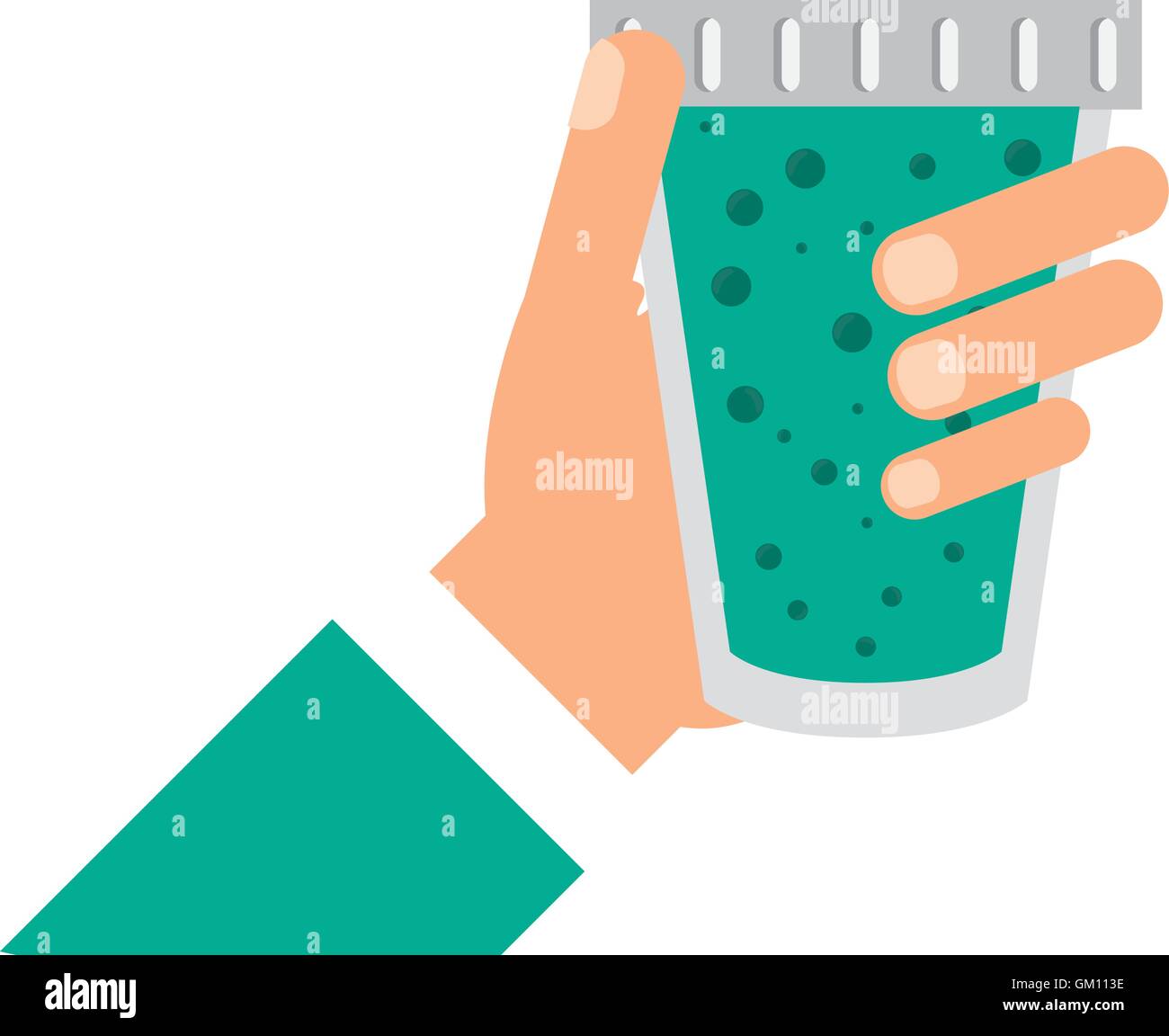 juice hand glass drink design Stock Vector Image & Art - Alamy