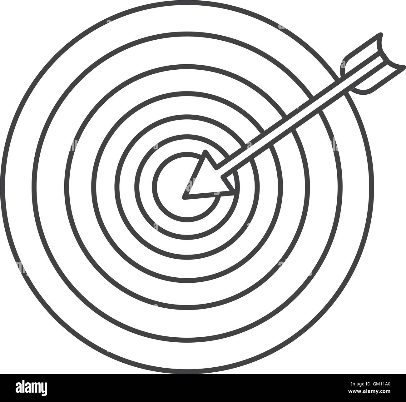 arrow target solution design Stock Vector Image & Art - Alamy