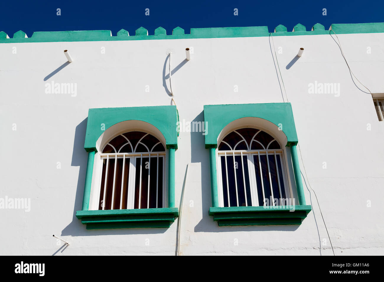 in oman the old ornate window for the mosque Stock Photo - Alamy