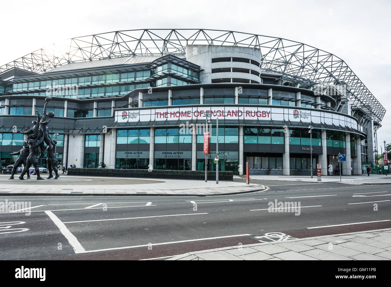 Exterior of Twickenham Rugby Stadium, London, England, U.K Stock Photo ...