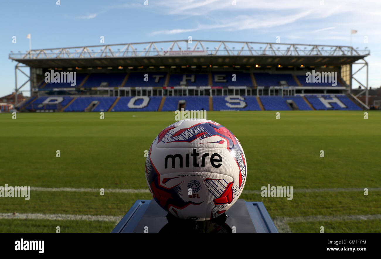 A general view of the match ball before the EFL Cup, Second Round match ...