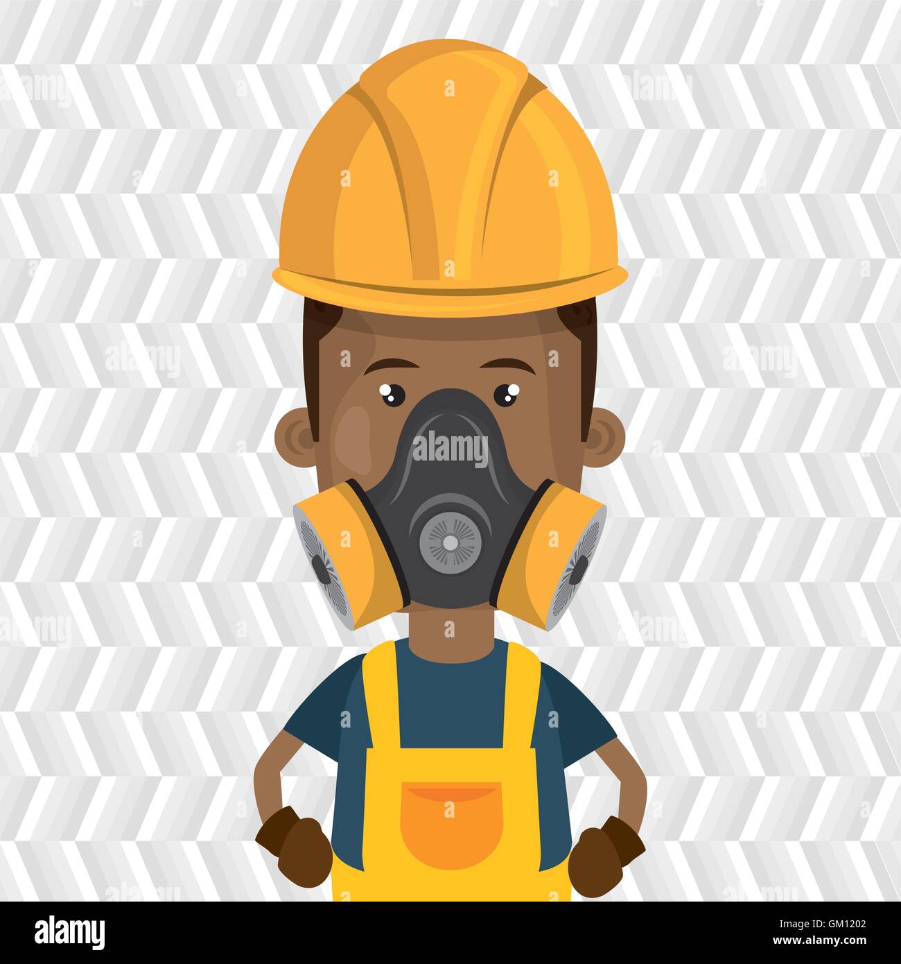 man worker mask gas Stock Vector Image & Art - Alamy