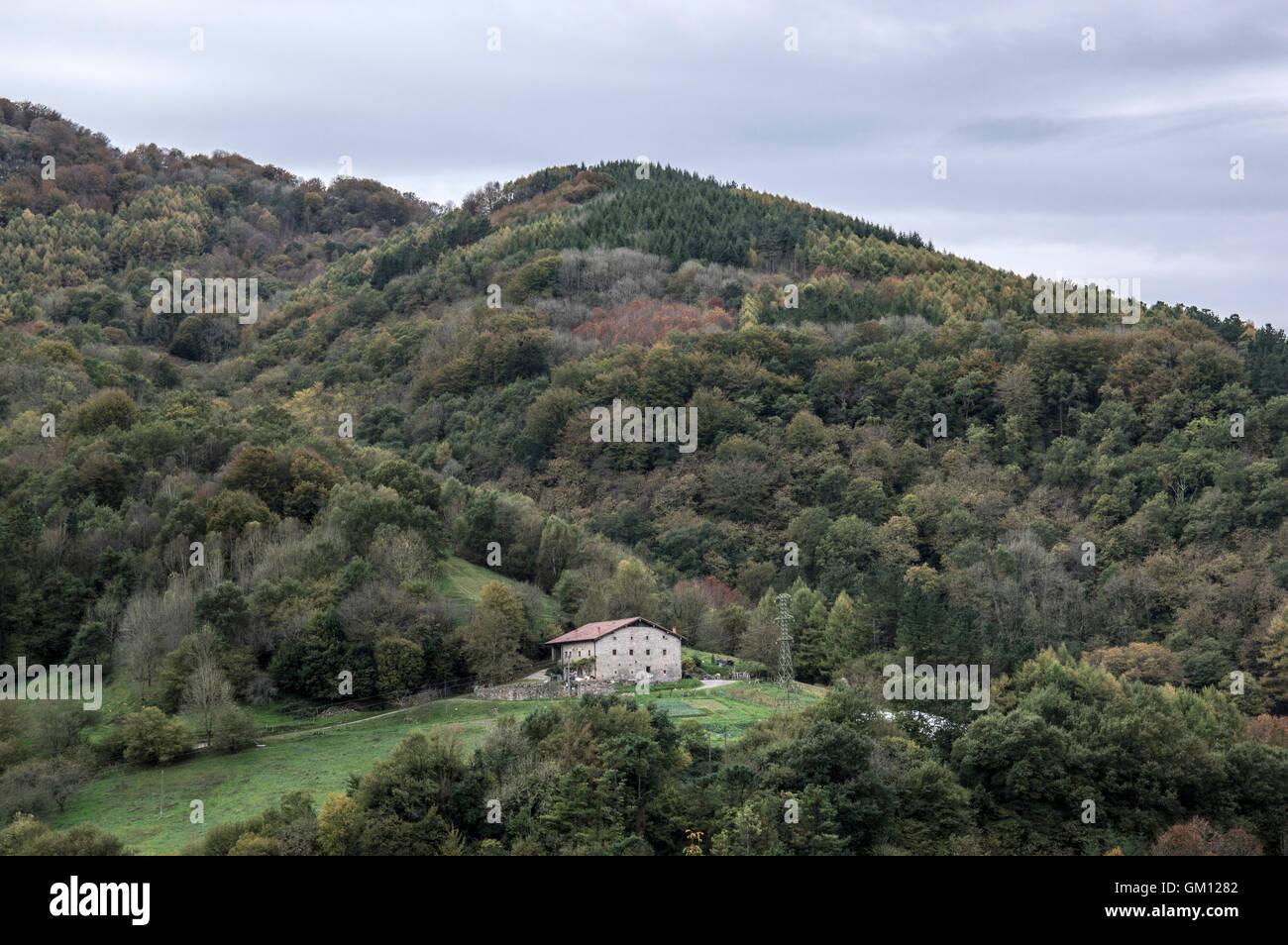 Landscape around Elduain Stock Photo - Alamy