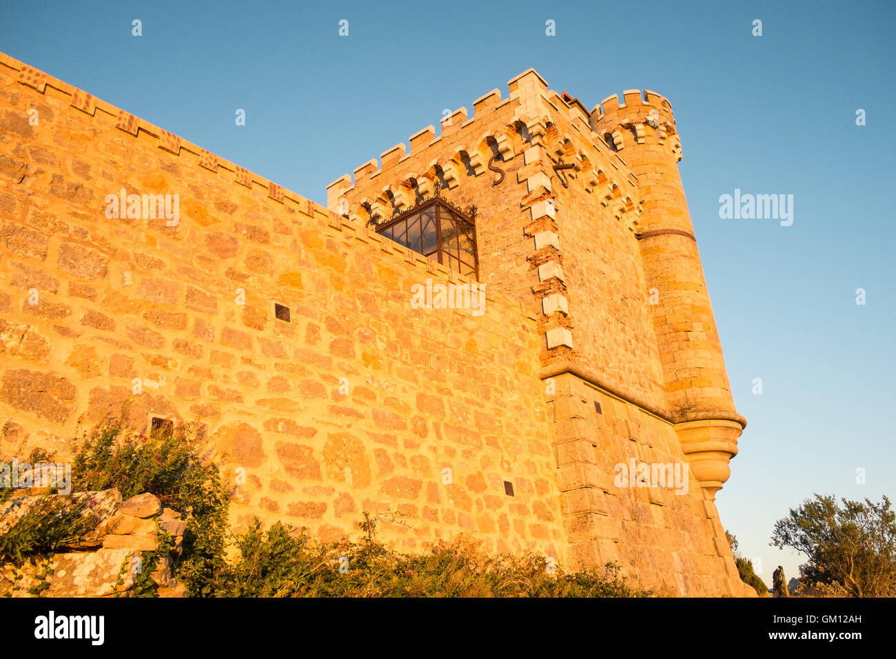 Sunset at Tour Magdala,Magdala Tower, Chateau of history and mystery at ...