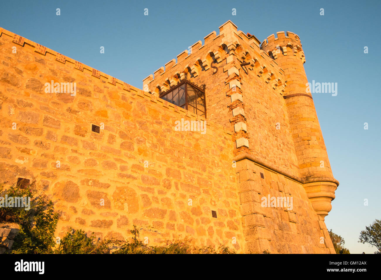 Sunset at Tour Magdala,Magdala Tower, Chateau of history and mystery at ...