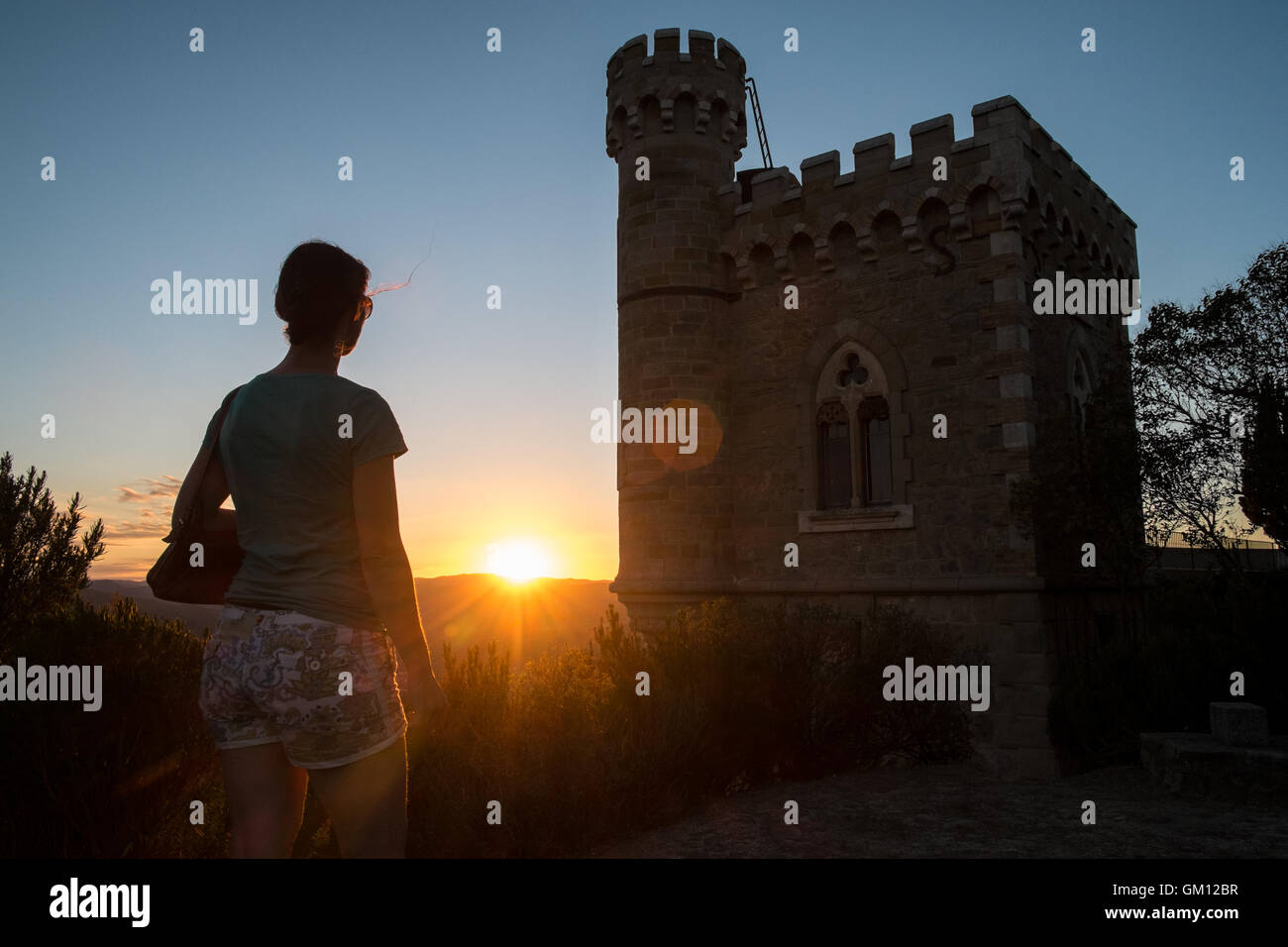 Sunset at Tour Magdala,Magdala Tower, Chateau of history and mystery at ...