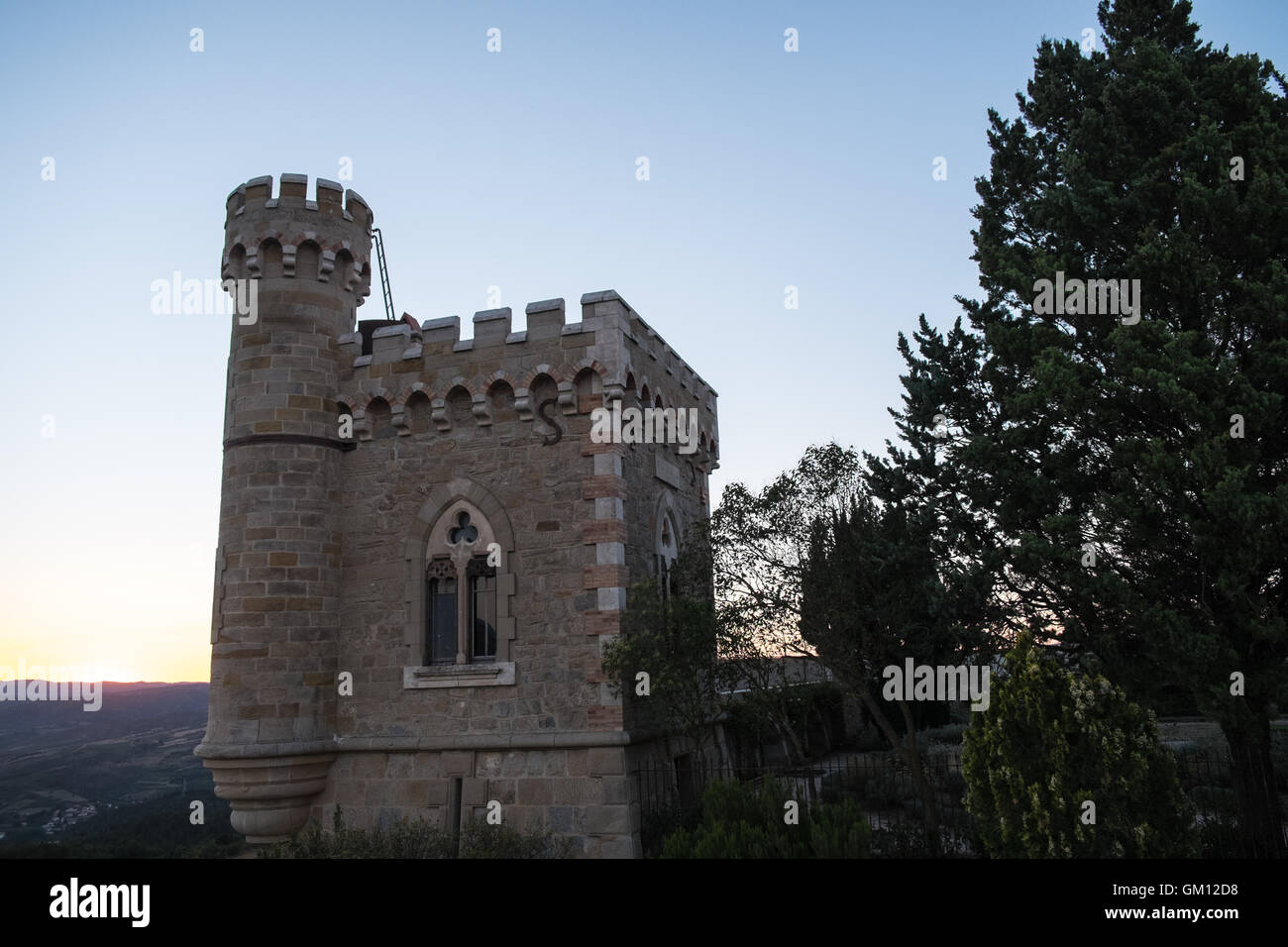 Sunset at Tour Magdala,Magdala Tower, Chateau of history and mystery at ...