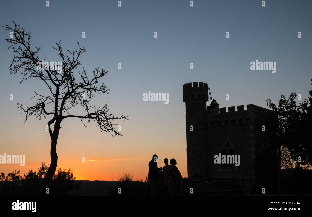 Sunset at Tour Magdala,Magdala Tower, Chateau of history and mystery at ...
