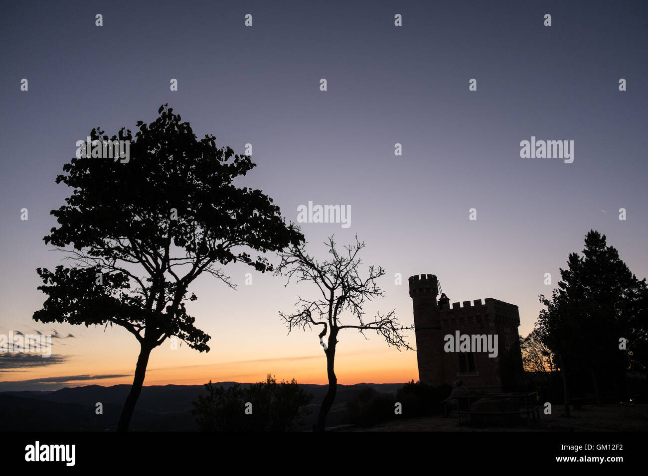 Sunset at Tour Magdala,Magdala Tower, Chateau of history and mystery at ...