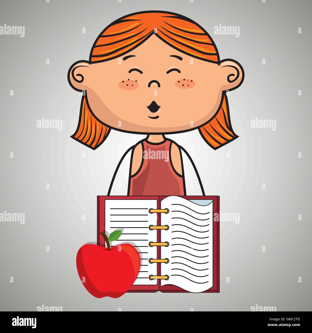 Happy teenager short hair Stock Vector Images - Alamy