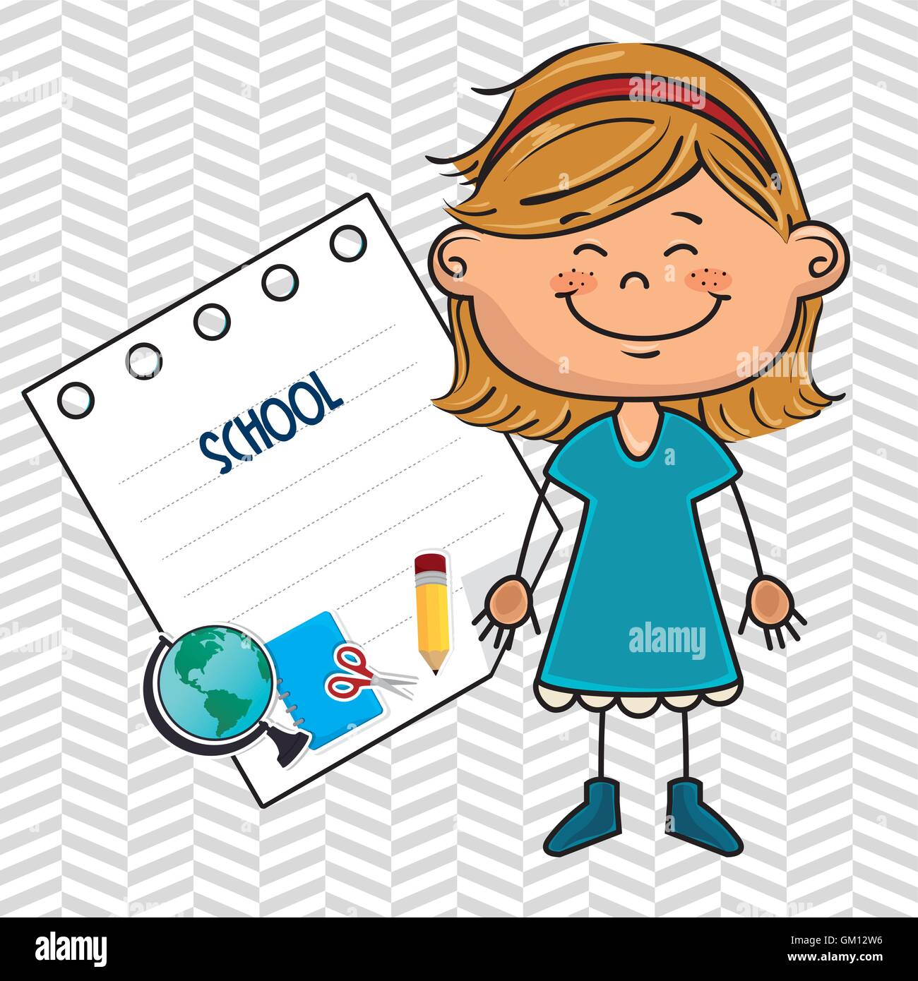 girl cartoon school student icon Stock Vector Image & Art - Alamy