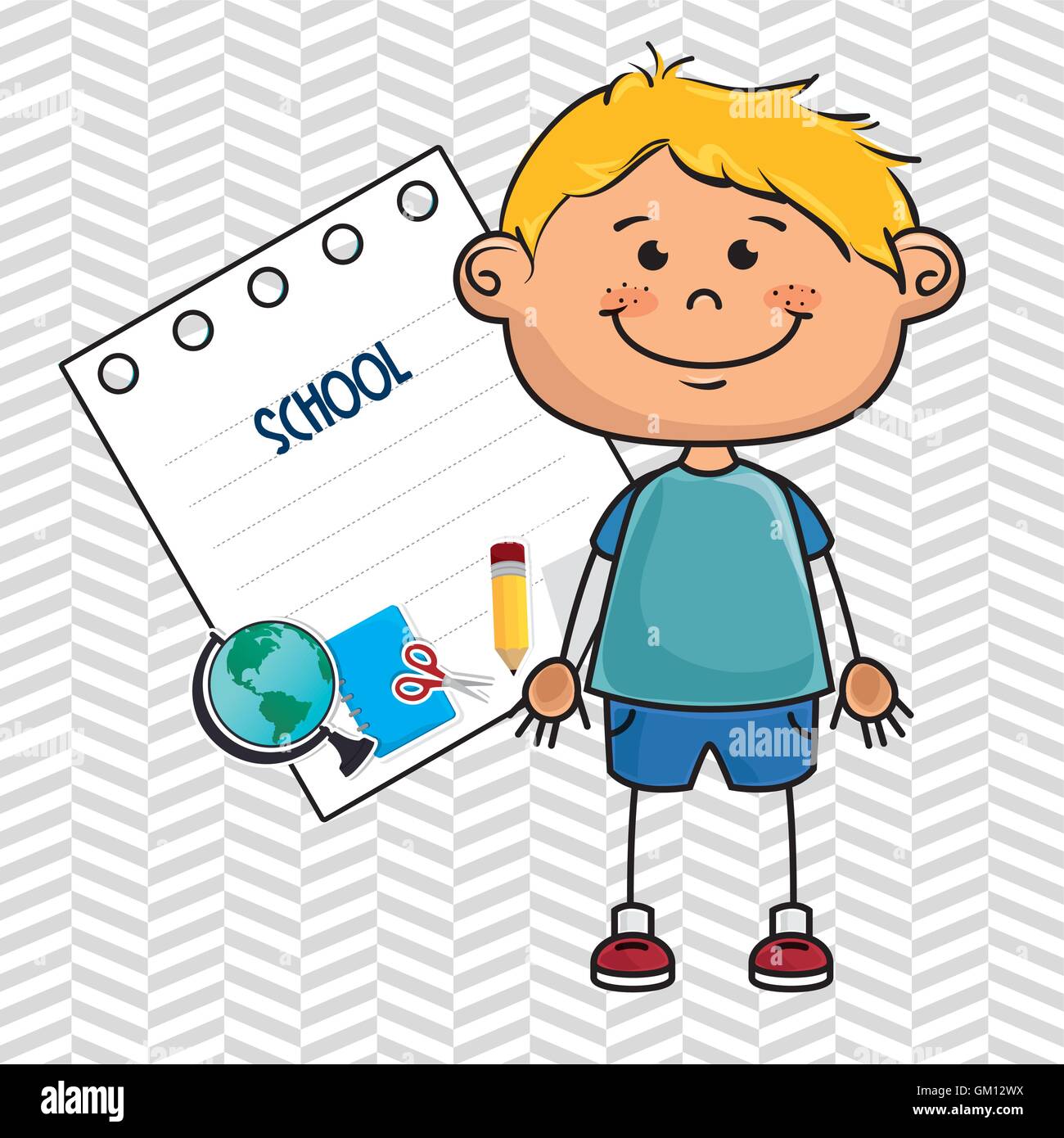 boy cartoon school student icon Stock Vector Image & Art - Alamy