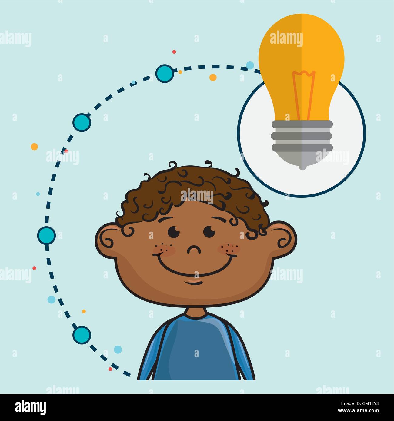 boy cartoon idea icon Stock Vector Image & Art - Alamy