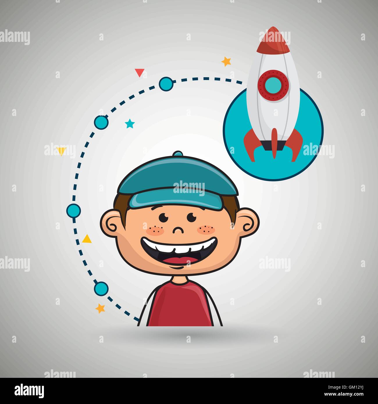 boy cartoon idea icon Stock Vector Image & Art - Alamy