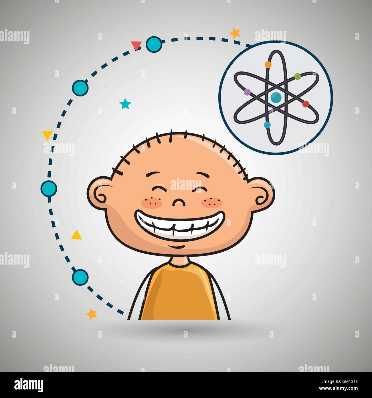 boy cartoon atom icon Stock Vector Image & Art - Alamy