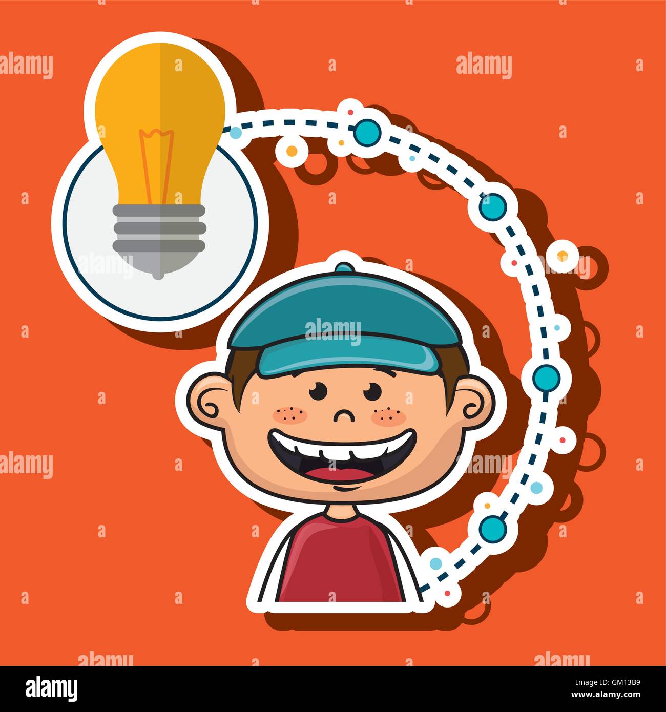 boy cartoon idea icon Stock Vector Image & Art - Alamy