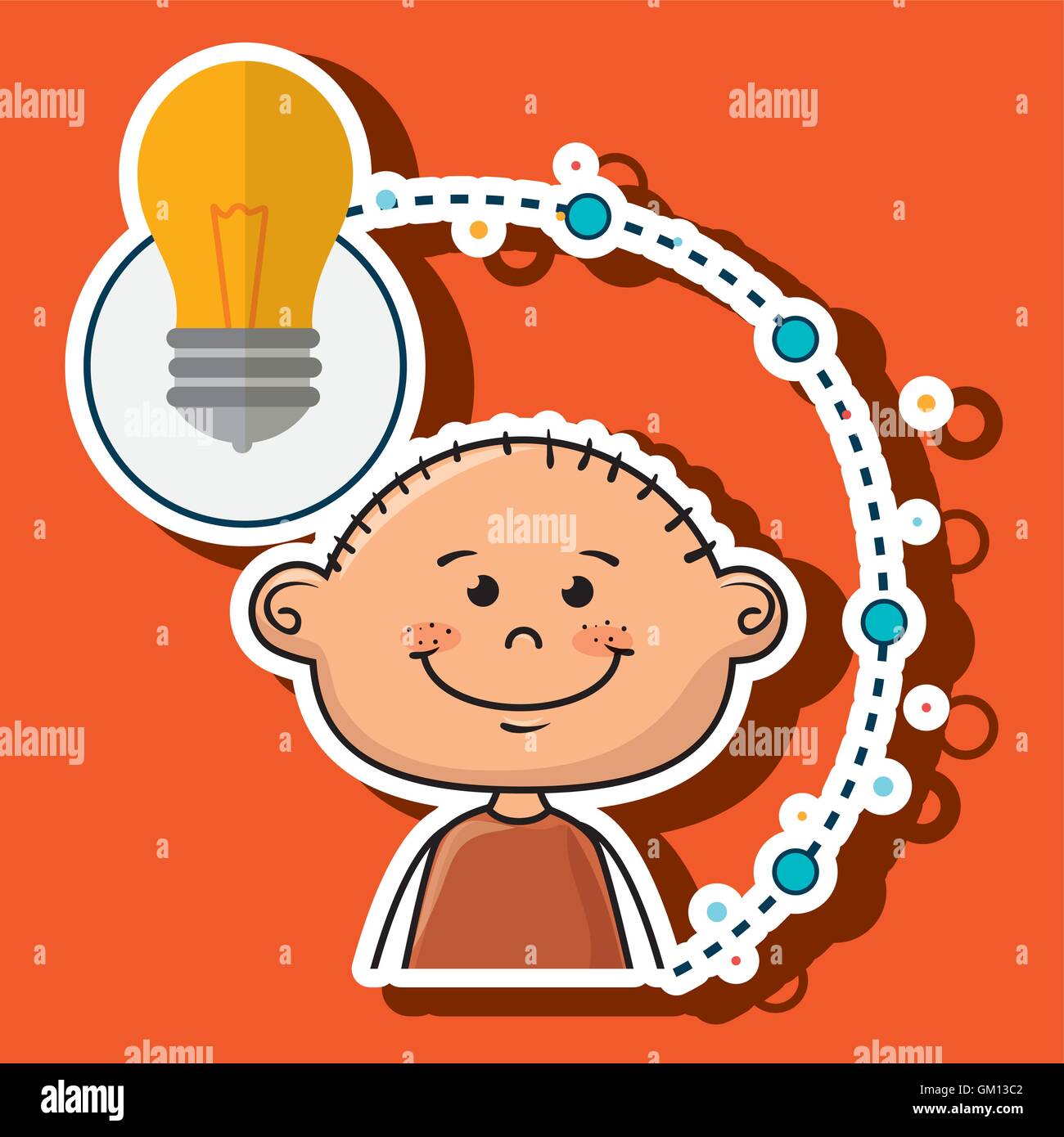 boy cartoon idea icon Stock Vector Image & Art - Alamy