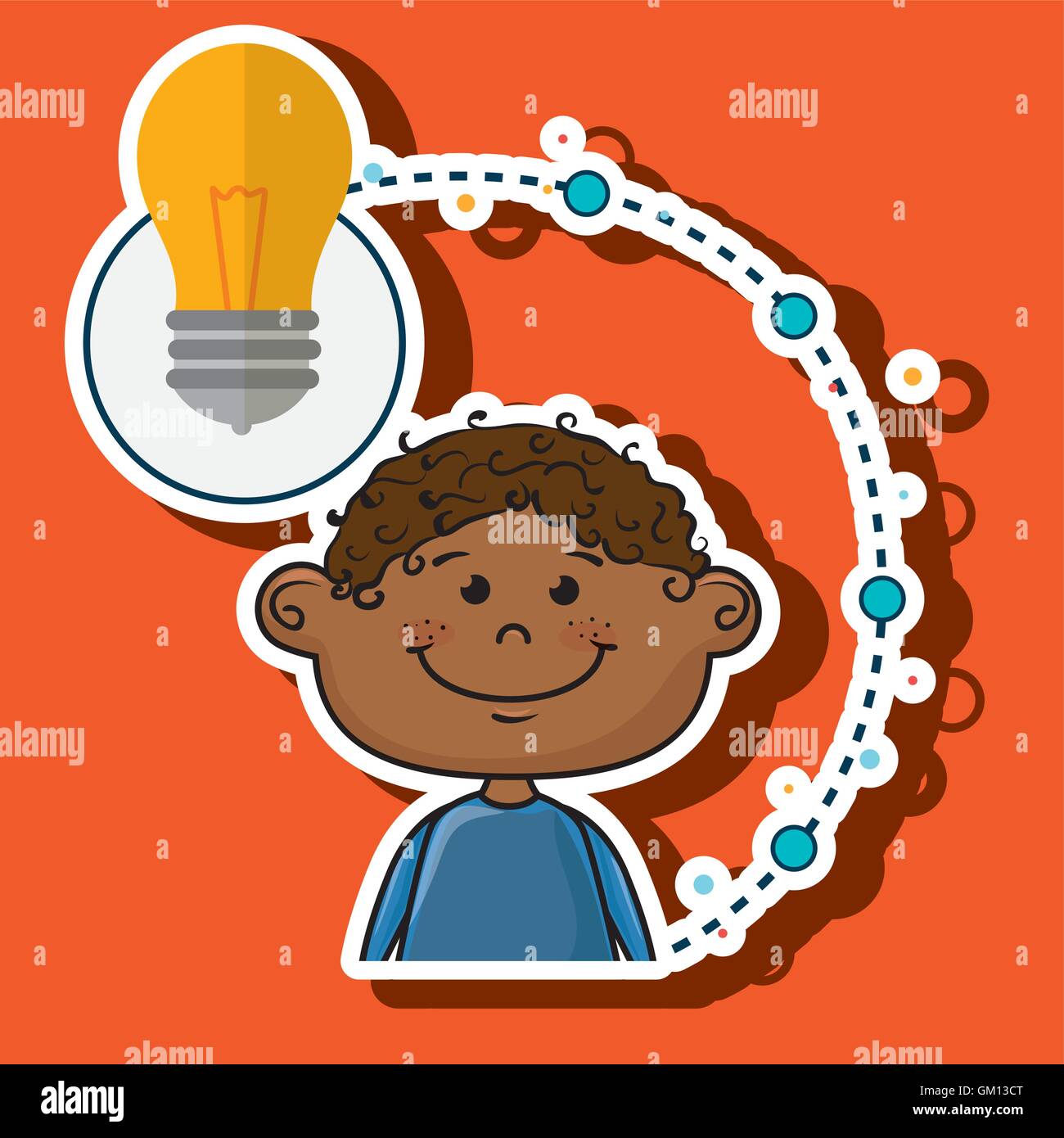 boy cartoon idea icon Stock Vector Image & Art - Alamy