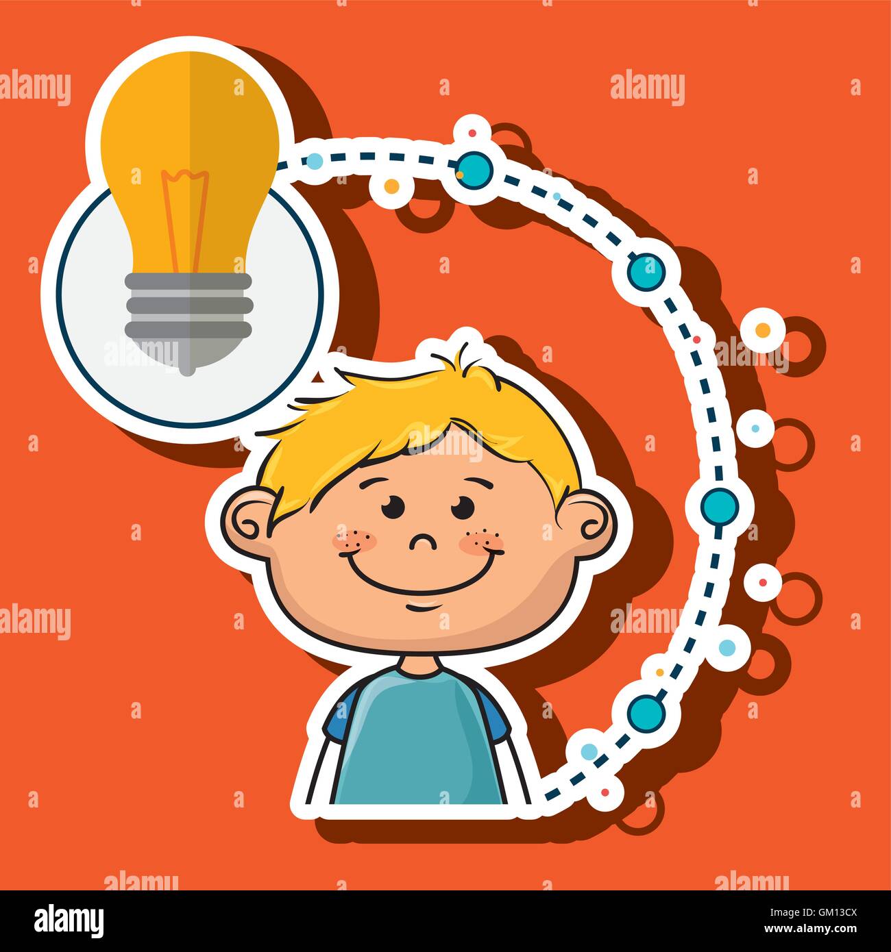 boy cartoon idea icon Stock Vector Image & Art - Alamy