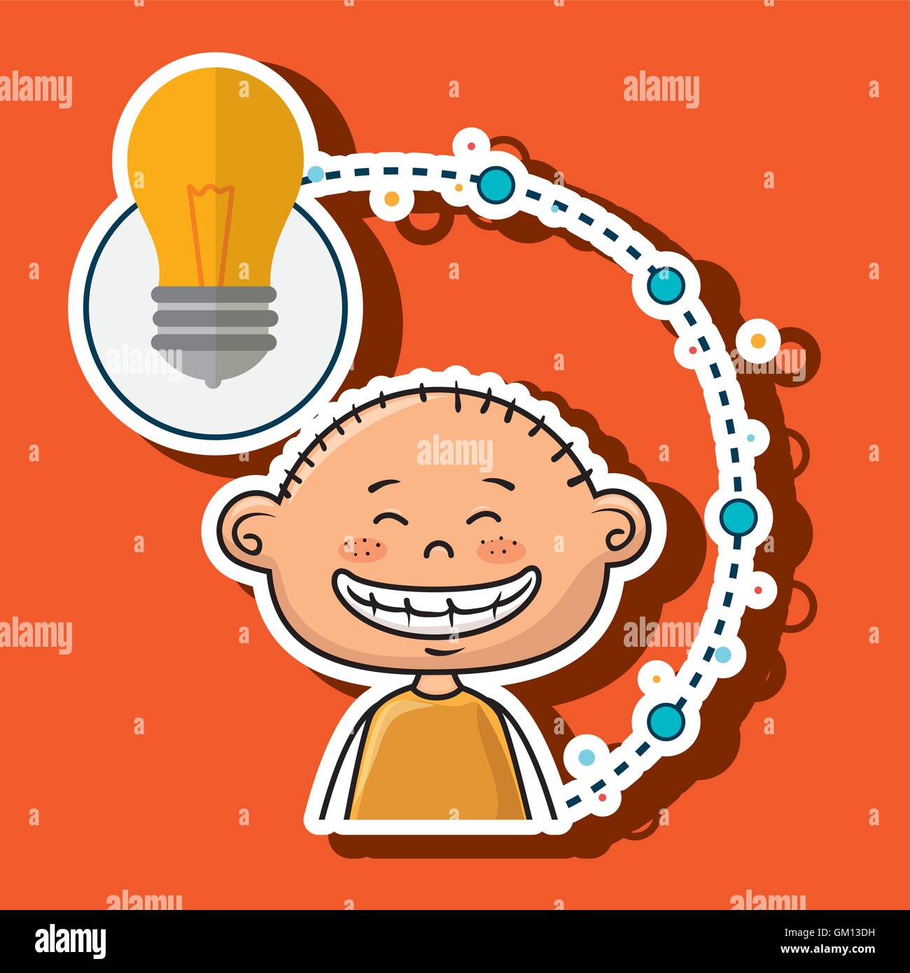 boy cartoon idea icon Stock Vector Image & Art - Alamy