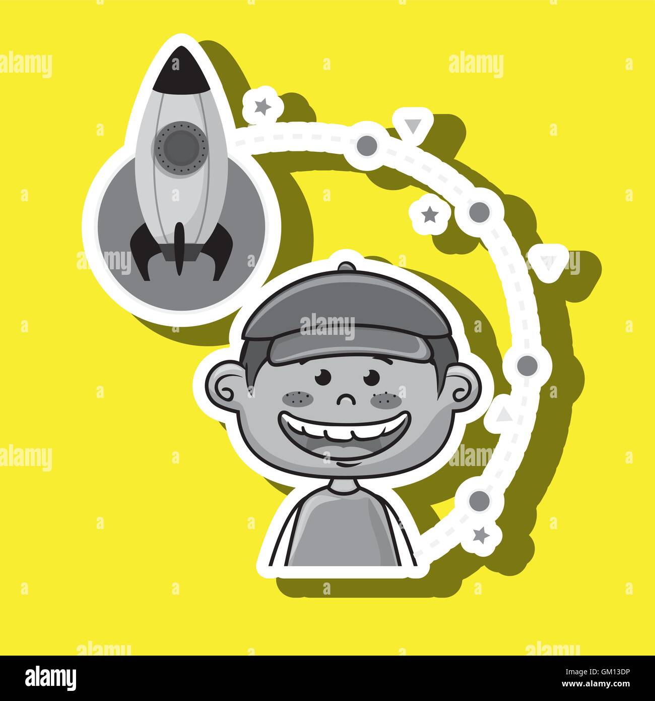 boy cartoon idea icon Stock Vector Image & Art - Alamy