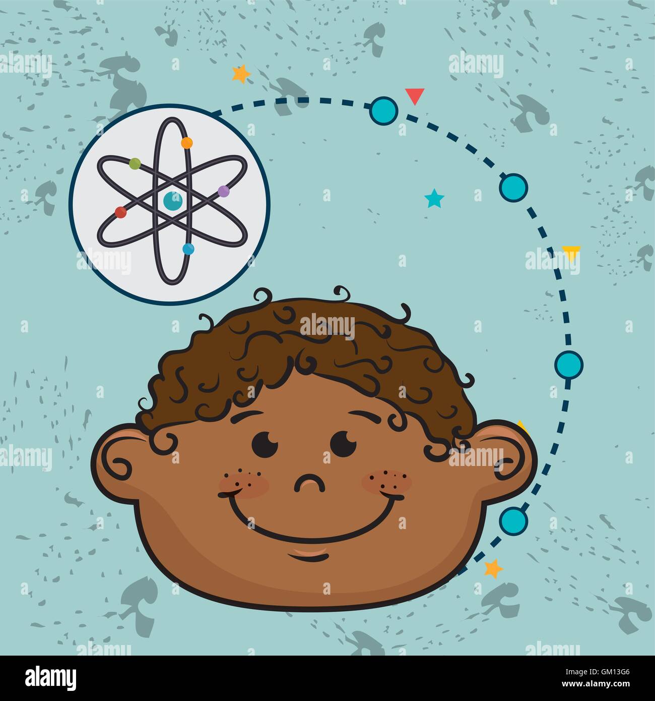 boy cartoon atom icon Stock Vector Image & Art - Alamy
