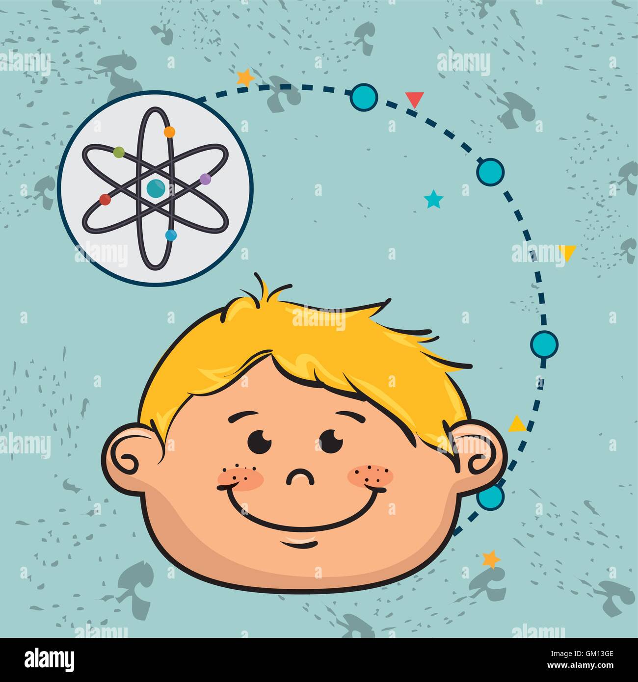 boy cartoon atom icon Stock Vector Image & Art - Alamy