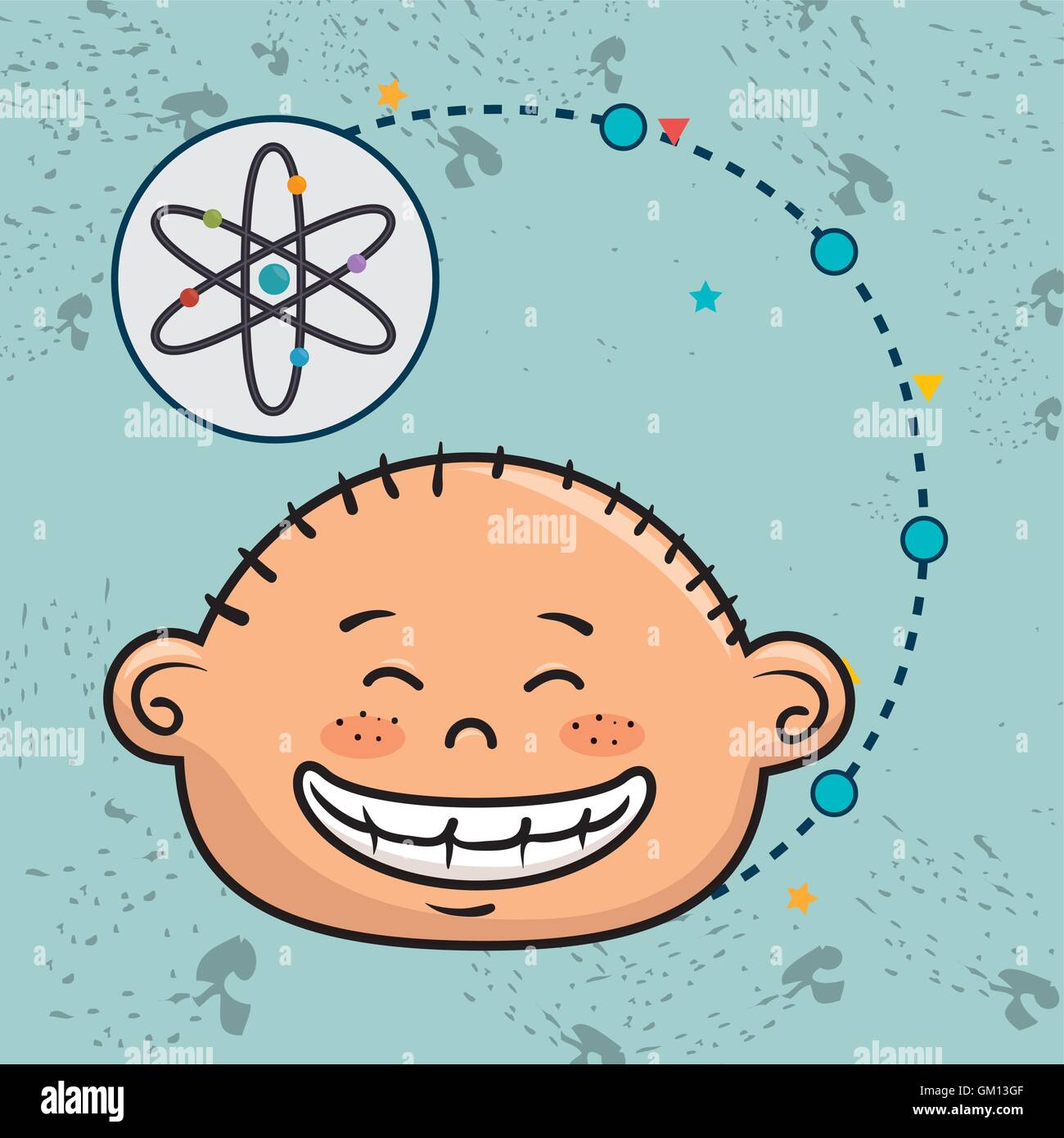 boy cartoon atom icon Stock Vector Image & Art - Alamy