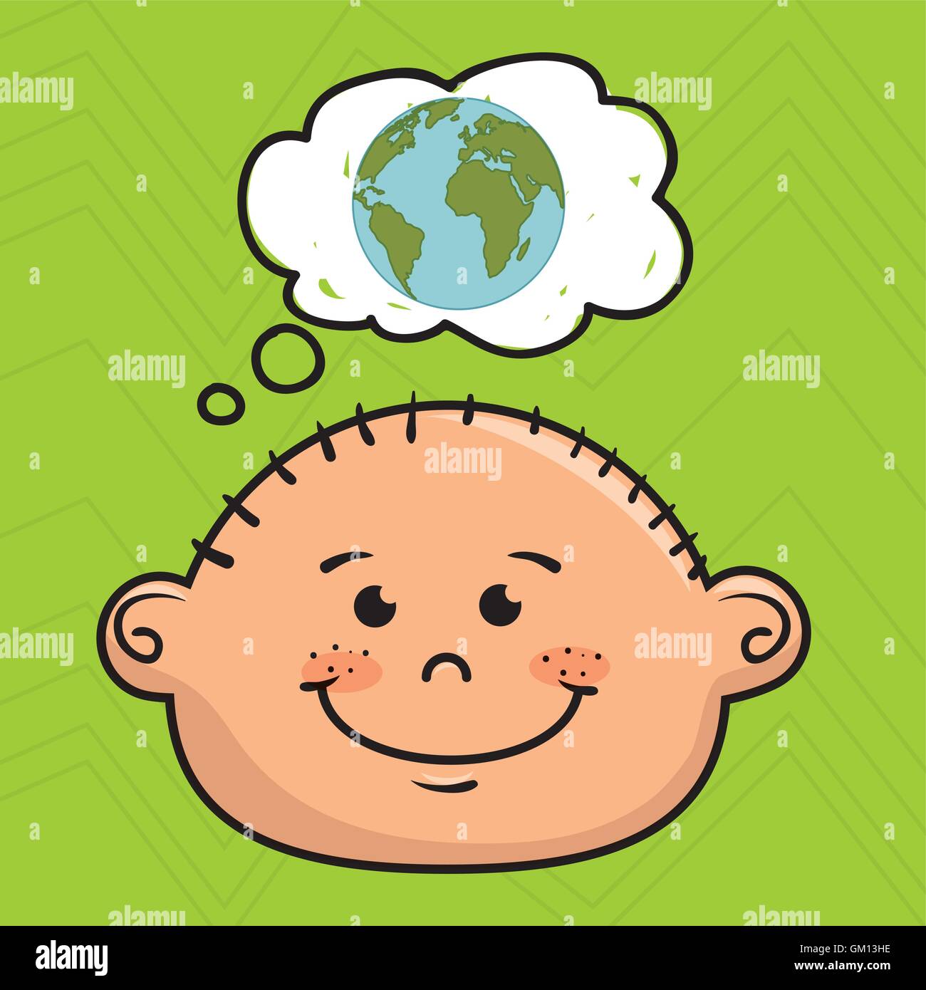 cartoon boy map global Stock Vector Image & Art - Alamy