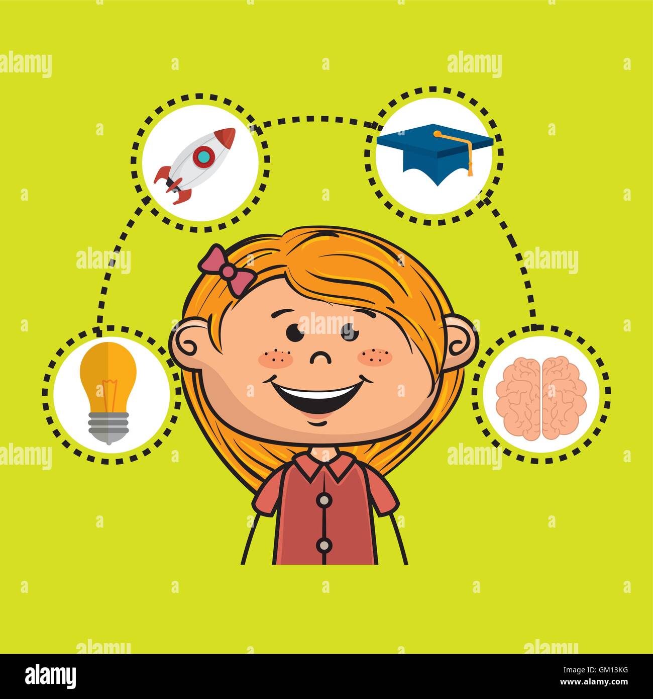 girl student idea avatar icon Stock Vector Image & Art - Alamy