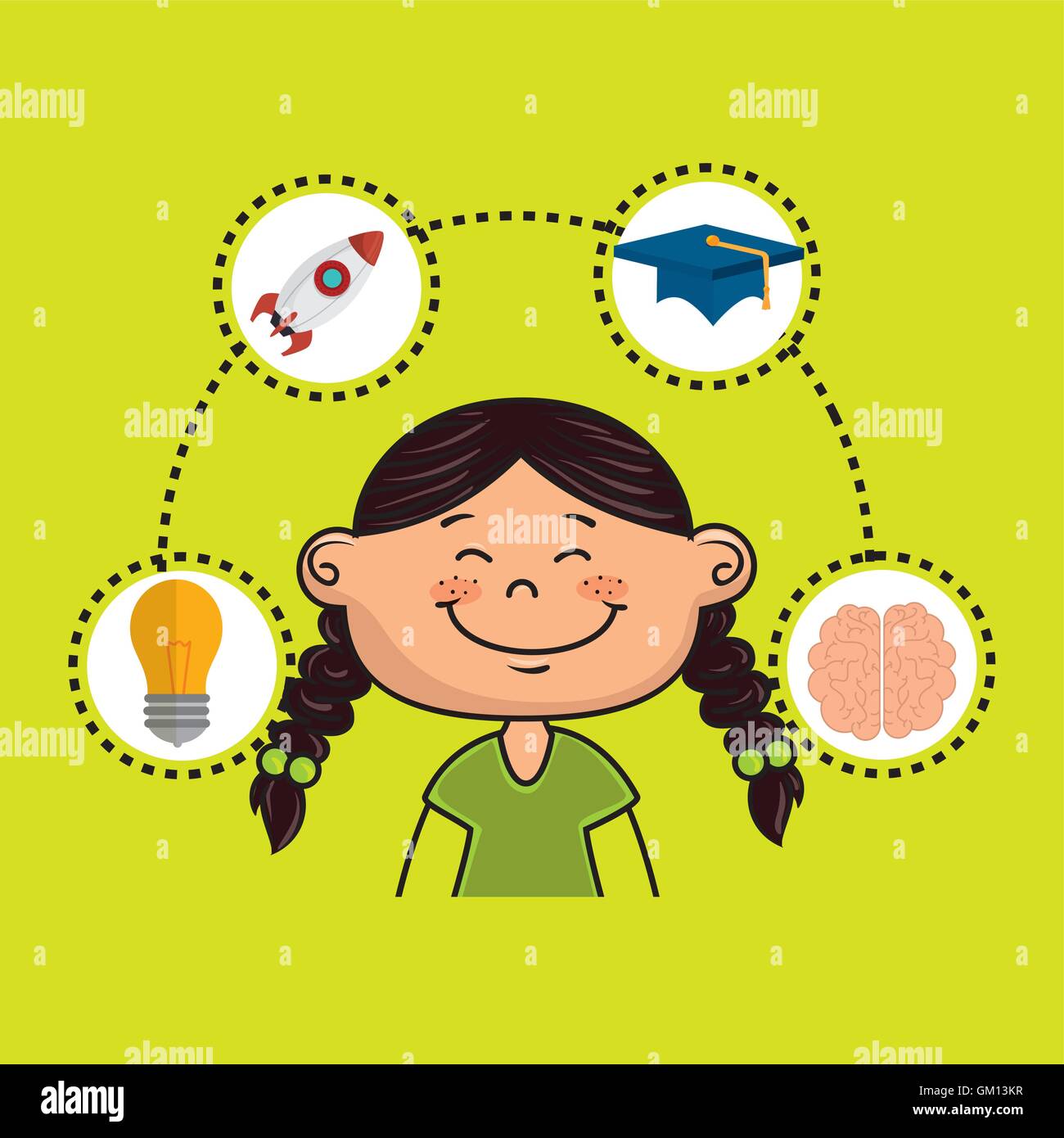 girl student idea avatar icon Stock Vector Image & Art - Alamy
