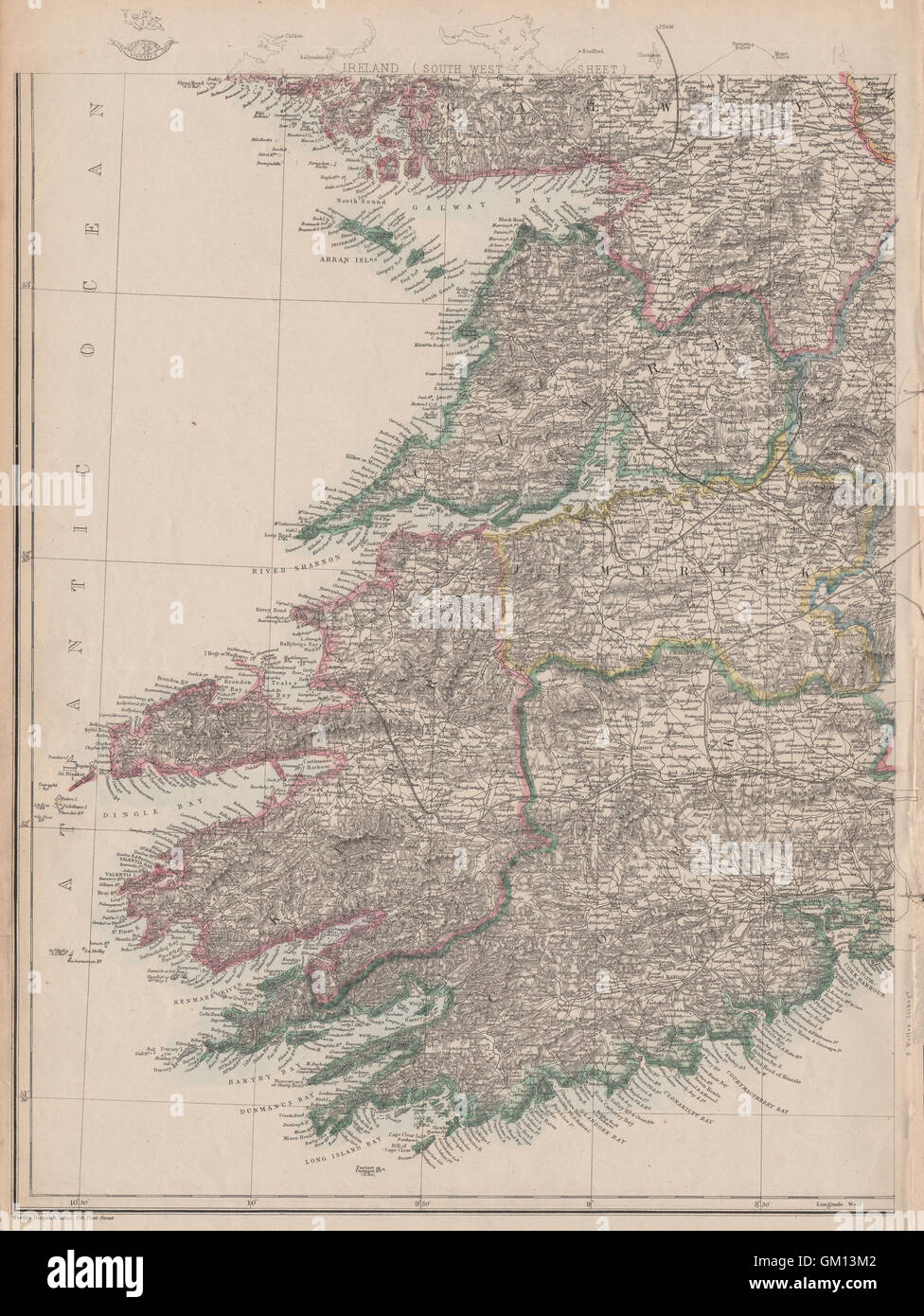 Limerick outline map hi-res stock photography and images - Alamy