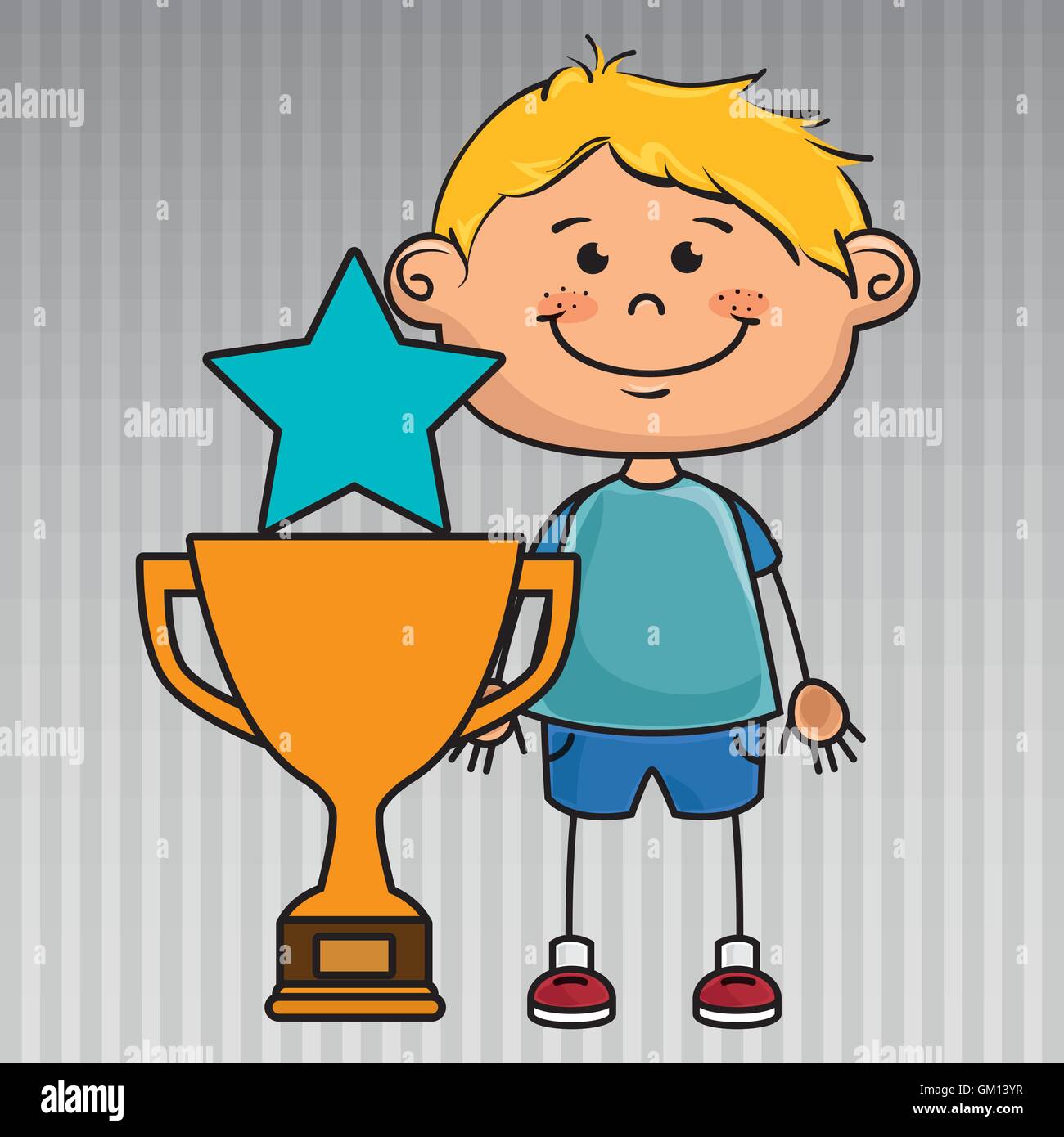 boy trophy star icon Stock Vector Image & Art - Alamy
