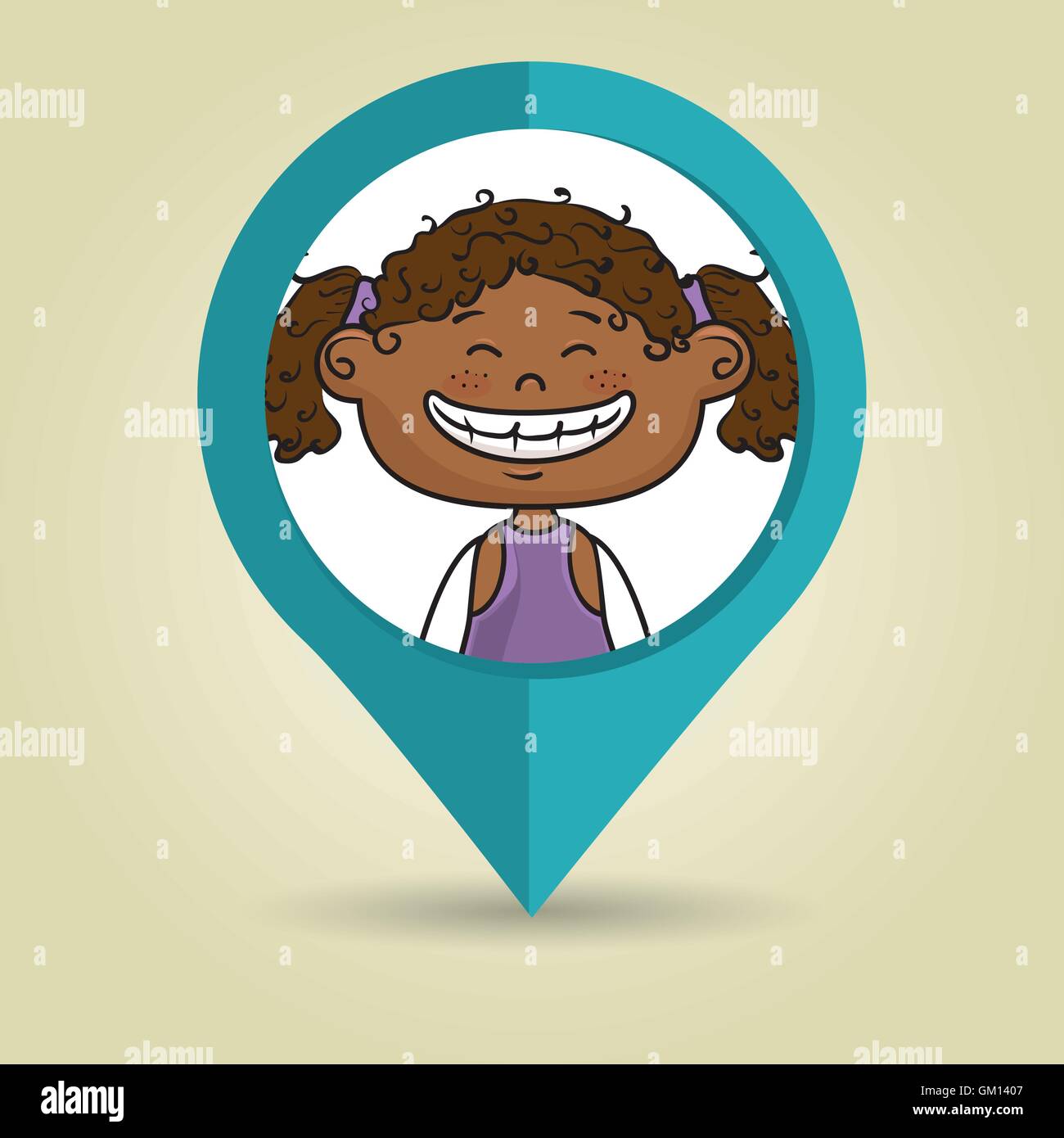 girl child kids icon Stock Vector Image & Art - Alamy