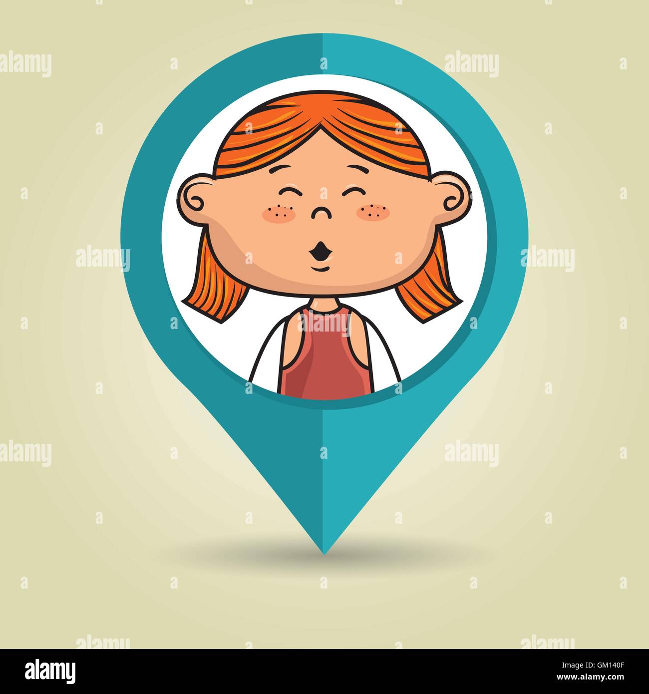 girl child kids icon Stock Vector Image & Art - Alamy